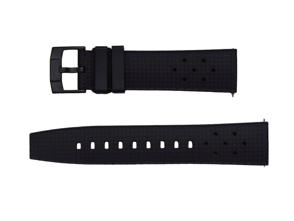 Rubber Pin Buckle Strap 22mm Lug Width | Black – BAUSELE